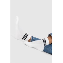alife and kickin ALIFE & KICKIN Damen Tennissocken "Damen 3 PACK - RikaAK", Gr. 43, wei&szlig;, 75% Baumwolle, 20% Polyester, 3% Polyamid, 2% Elasthan, Socken,
