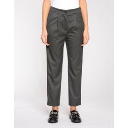 Gang Damen Relaxhose "Gang Hosen Relaxed 94STELLA CROPPED", grau, Gr. 32, 64% Polyester, 34% Viskose, 2% Elasthan, Hosen