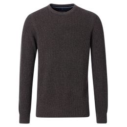 Casamoda Herren Strickpullover "Casamoda Pullover uni", braun, Gr. M, 60% Baumwolle, 40% Polyacryl, Pullover