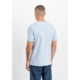 Herren T-Shirt "Foam ML T-Shirt"artic blau, Gr. M, Alpha Industries, Obermaterial: 100% Baumwolle, Shirts