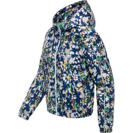 Ragwear Damen Funktionsjacke "Andrin Print"dunkelblau, Gr. XL, Obermaterial: 100% Polyester. Innenfutter: 100% Polyester, Jacken, Gemusterte