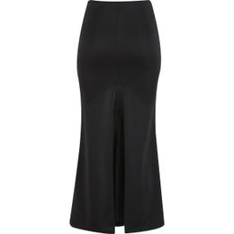 Urban Classics Damen Sommerrock "Urban Classics Ladies Glitter Maxi Skirt", schwarz, Gr. S, unifarben, 76% Polyester, 21% Metall, 3% Elasthan, R&ouml;cke
