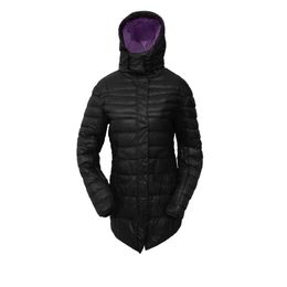 DEPROC Active Damen Steppjacke "GILMOUR II LONG", schwarz, Gr. 52, Web, 100% Polyester, Jacken, auch in Gro&szlig;en Gr&ouml;&szlig;en erh&auml;ltlich