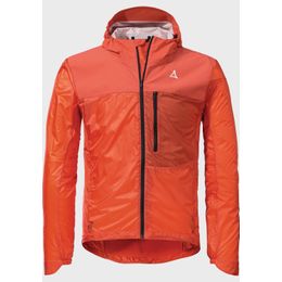 Sch&ouml;ffel SCH&Ouml;FFEL Herren Outdoorjacke "Hybrid Jkt Flow Trail M", orange, Gr. 48, Oberstoff : 100% Nylon Oberstoff Mittleres R&uuml;ckenteil: 84% Nylon 16%