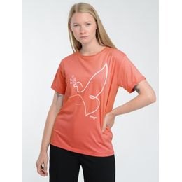 Maze Damen T-Shirt "42021217", rot, Gr. L, Obermaterial: 100% Baumwolle, Shirts