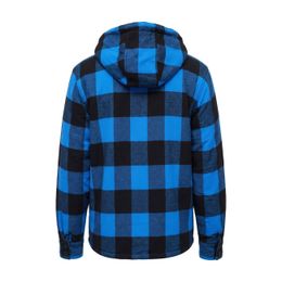 Brandit Herren Anorak "Brandit Herren Lumberjacket Hooded", blau, Gr. S, kariert, 100% Baumwolle, Jacken