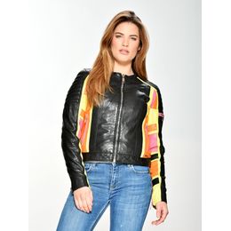 Maze Damen Lederjacke "Nebraska", schwarz, Gr. S, Obermaterial: 100% Lammleder. Futter: 100% Polyester, Jacken