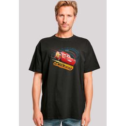 F4NT4STIC Herren T-Shirt "Cars Lightning McQueen", schwarz, Gr. L, Obermaterial: 100% Baumwolle, Shirts, Premium Qualit&auml;t