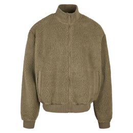 Urban Classics Herren Winterjacke "Urban Classics Herren Boxy Sherpa Jacket"tiniolive, Gr. S, unifarben, 100% Polyester, Jacken