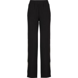 Karl Kani Herren Jogginghose "Karl Kani Og Sidestripe Trackpants", schwarz, Gr. L, gestreift, 55% Polyester, 39% Elasthan, 6% Baumwolle, Hosen