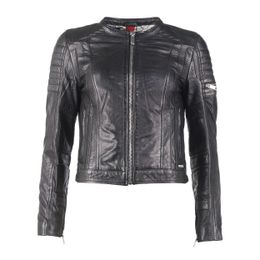 Maze Damen Lederjacke "Nebraska", schwarz, Gr. XL, Obermaterial: 100% Lammleder. Futter: 100% Polyester, Jacken