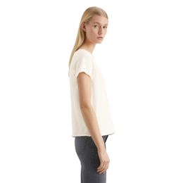 Marc O'Polo Damen T-Shirt "aus Organic Cotton Slub Jersey", wei&szlig;, Basic, Gr. XXS, MARC O'POLO DENIM, unifarben, Obermaterial: 100% Baumwolle, Shirts