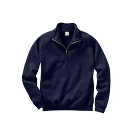 Herren Sweatshirt, blau, Gr. 6, Fruit of the Loom, meliert, unifarben, 80% Baumwolle, 20% Polyester, Sweatshirts