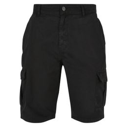 Urban Classics Herren Stoffhose "Urban Classics Herren Big Cargo Bermuda", schwarz, Gr. 30, unifarben, 100% Baumwolle, Hosen