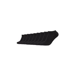 Camano Damen Sneakersocken "Sneakersocken 9er Pack", Gr. 35, schwarz, 80% Baumwolle, 17% Polyamid, 3% Elasthan, uni, Socken