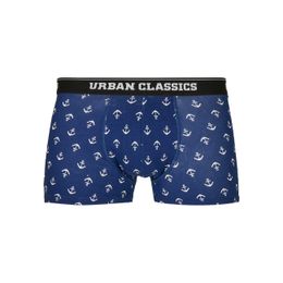 Urban Classics Herren Boxershorts "Urban Classics Herren Boxer Shorts 5-Pack", Gr. Lanchor aop, schwarz, charcoal, 95% Baumwolle, 5% Elasthan,