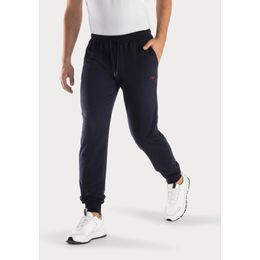 Kangaroos Herren Sweathose, Gr. 52, blau, Sweatware, Obermaterial: 60% Baumwolle, 40% Polyester, unifarben, Basic, Hosen, Jogginghose mit kleiner