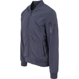 Urban Classics Herren Allwetterjacke "Urban Classics Herren Light Bomber Jacket", blau, Gr. L, unifarben, 100% Polyester, Jacken