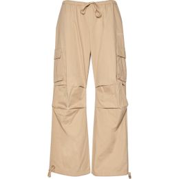 Stoffhose Karl Kani "Karl Kani Herren", Herren, Gr. L, US-Gr&ouml;&szlig;en, sand, 100% Baumwolle, relaxed fit, Hosen Stoffhose
