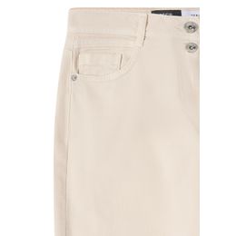 Loose-fit-Jeans Cecil, Damen, Gr. 30, L&auml;nge 30, pearl beige, Jeans, 50% Baumwolle, 48% Baumwolle, 2% Elasthan, unifarben, lang, Jeans, mit Wide Legs