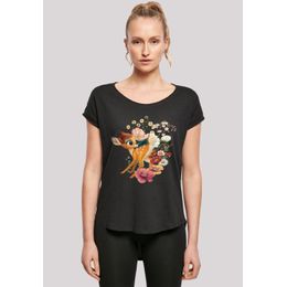 F4NT4STIC Damen T-Shirt "Disney Bambi Comic", schwarz, Gr. XS, Obermaterial: 100% Baumwolle, Shirts, Print