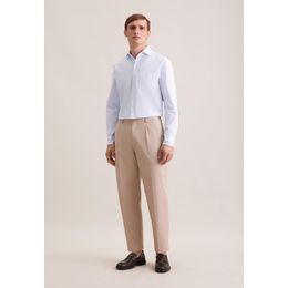 Chinohose Seidensticker, Herren, Gr. 50, Normalgr&ouml;&szlig;en, beige, 100% Baumwolle, unifarben, Hosen Chinohose