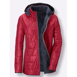Classic Basics Damen Wendejacke, rot, Gr. 42, unifarben, 100% Polyester, Jacken