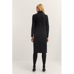 Bugatti Damen Strickkleid "elegant & warm"290, schwarz, Gr. L, unifarben, 40% Wolle, 30% Viskose, 20% Polyamid, 10% Kaschmir, Kleider, aus einem