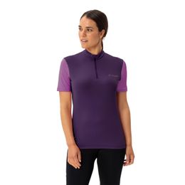 Vaude Damen Radtrikot "Matera Halfzip", lila, Gr. 36, Obermaterial: 100% Polyester, Trikots, Fahrradshirt