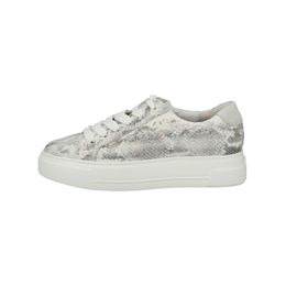 Paul Green Damen Plateausneaker "Paul Green Sneaker Glattleder", Gr. 40,5, grau, Glattleder, Schuhe