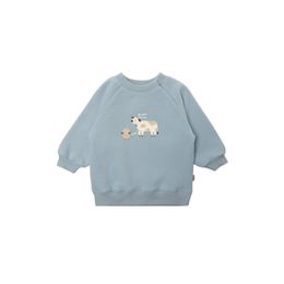 Liliput Jungen Sweatshirt "Bauernhof", blau, Gr. 74, bedruckt, 80% Baumwolle, 20% Polyester, Sweatshirts, mit niedlichem Tierprint