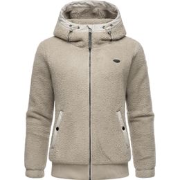 Ragwear Damen Outdoorjacke "Cousy Short", wei&szlig;, Gr. 4XL, Obermaterial: 100% Polyester. Innenfutter: 100% Polyester, Jacken, flauschige &Uuml;bergangsjacke