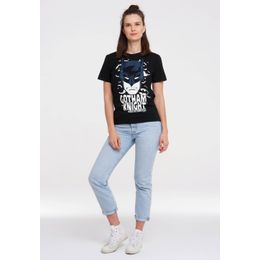logoshirt Damen T-Shirt "DC Comics &ndash; Batman", schwarz, Gr. L, unifarben, 100% Baumwolle, Shirts, mit lizenziertem Print
