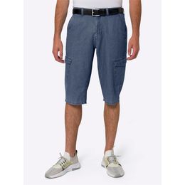 CLASSIC Herren Cargohose, blau, Gr. 60, unifarben, 100% Baumwolle, Hosen