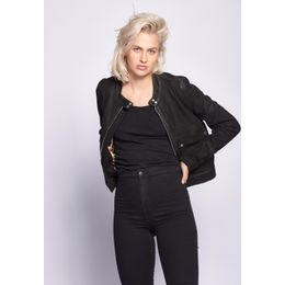Maze Damen Lederjacke "Hamill", schwarz, Gr. L, Obermaterial: 100% Lammleder; Futter: 100% Polyester, Jacken
