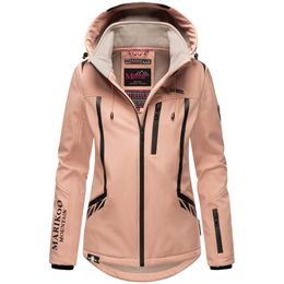 Marikoo Damen Softshelljacke "Mount-Cho-Oyu", rosa, Gr. S, Obermaterial: 95% Polyester, 5% Elasthan; Futter: 100% Polyester; &Auml;rmelfutter: 100%