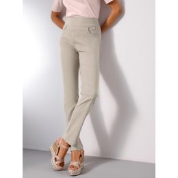 Casual Looks Damen Schlupfhose, grau, Gr. 23, unifarben, 76% Lyocell, 19% Polyamid, 5% Elasthan, Hosen
