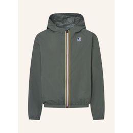Arbeitsjacke K-way "K-way Funktionsjacke P. LE VRAI 4.0 CLAUDE", Kinder, Gr. 104, gr&uuml;n schwarzish, Obermaterial: 100% Nylon, Jacken