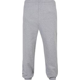 Urban Classics Herren Stoffhose "Urban Classics Herren Ultra Heavy Sweatpants"grau, Gr. 4XL, unifarben, 100% Baumwolle, Hosen