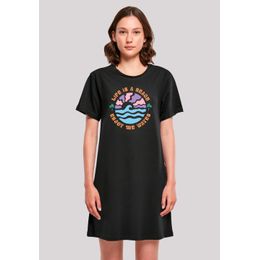 F4NT4STIC Damen T-Shirt "Life Is A Beach Enjoy The Waves", schwarz, Gr. M, Obermaterial: 100% Baumwolle, Shirts, Premium Qualit&auml;t