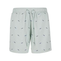 Urban Classics Herren Badeshorts "Urban Classics Herren Embroidery Swim Shorts", beige, Gr. XXL, 100% Polyester, Badehosen