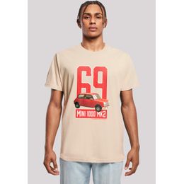 F4NT4STIC Herren T-Shirt "British Motor Heritage Austin Mini 1000 Mk2 1969", beige, Gr. M, Obermaterial: 100% Baumwolle, Shirts, Premium Qualit&auml;t