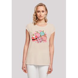 F4NT4STIC Damen T-Shirt "Pink Cute Weihnachten Tree Balls", wei&szlig;, Gr. XS, Obermaterial: 100% Baumwolle, Shirts, Premium Qualit&auml;t,