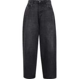 Bequeme Jeans Urban Classics "Urban Classics Tapered Heavy Ounce Baggy Jeans", Herren, Gr. 30, Normalgr&ouml;&szlig;en, schwarzwashed, 100% Baumwolle, unifarben, Jeans