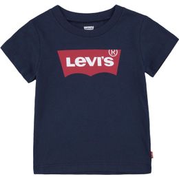 LEVI'S KIDS Jungen T-Shirt "BATWING TEE", blau, Gr. 6, bedruckt, Single Jersey, Obermaterial: 100% Baumwolle, Shirts, Baby UNISEX