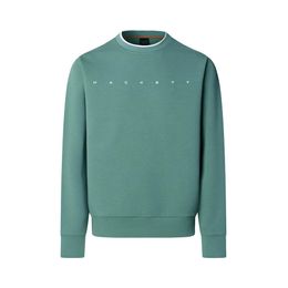Hackett London Sweatshirt 'Essential Crew' Herren Gr&ouml;&szlig;e XS smaragd / wei&szlig;