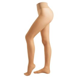 CALZEDONIA Tights female Beige size XS/S