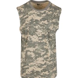 Muskelshirt Brandit "Brandit Brandit T-Shirt sleeveless", Herren, Gr. M, digital, 100% Baumwolle, unifarben, normal, Rundhals, Shirts