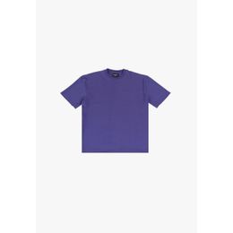 T-Shirt DROPSIZE "Dropsize HEAVY OVERSIZE T-SHIRT", Jungen, Gr. S, blau, 100% Baumwolle, bedruckt, oversize, Rundhals, Shirts T-Shirt