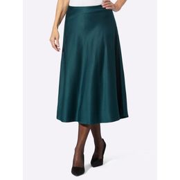 Lady Damen A-Linien-Rock, blau, Gr. 20, unifarben, 100% Polyester, R&ouml;cke